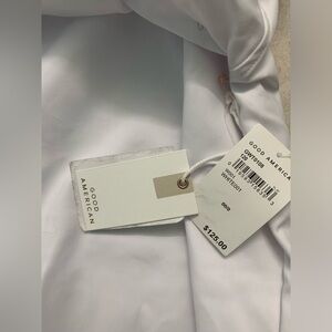 Good American | Tops | Good American Tabbed Poplin Shirt | Poshmark